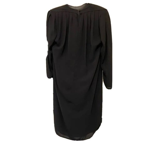 B. Fletcher | Dresses | B Fletcher Womens Shift Dress Black Sheer Cowl ...